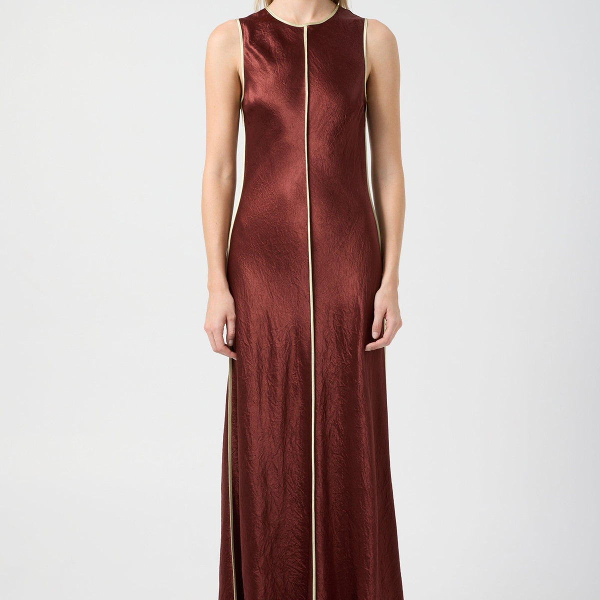 CRUSH CONTRAST BIND MAXI TANK DRESS | SHIRAZ & APPLE | THIRD FORM ...