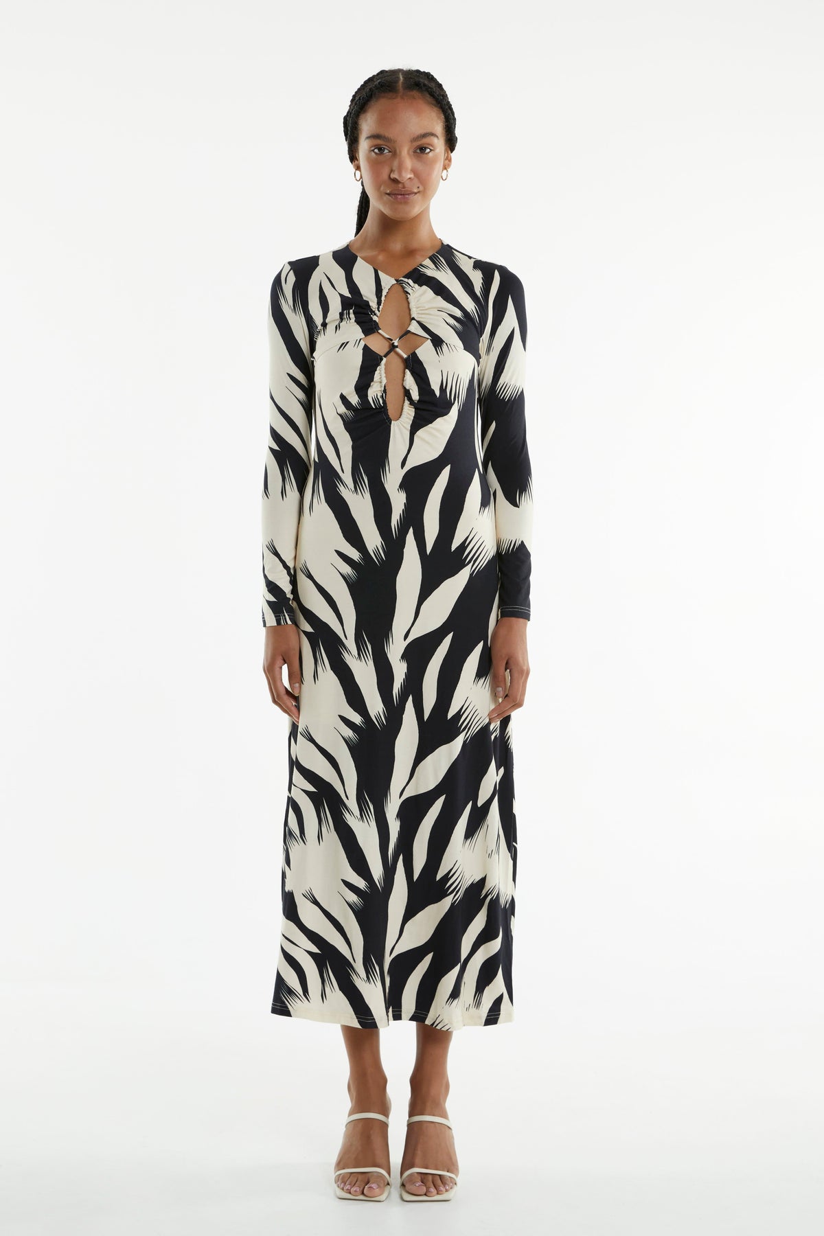 DRIFTER LS MIDI DRESS | FEATHER PRINT | Third Form | Latest Women's ...