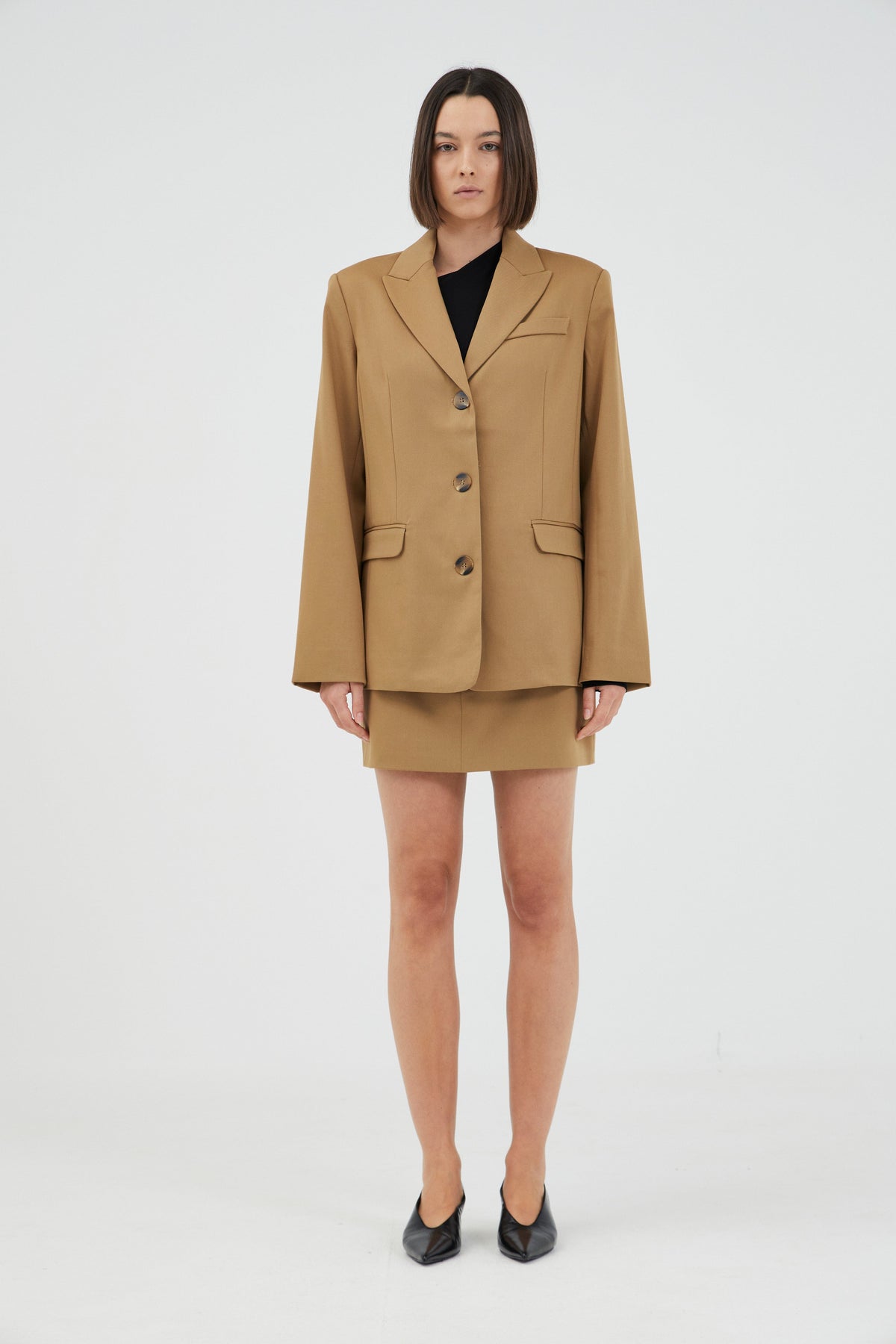 INTERCHANGE RELAXED BLAZER | NUT | Third Form | Women's Jackets & Coats ...