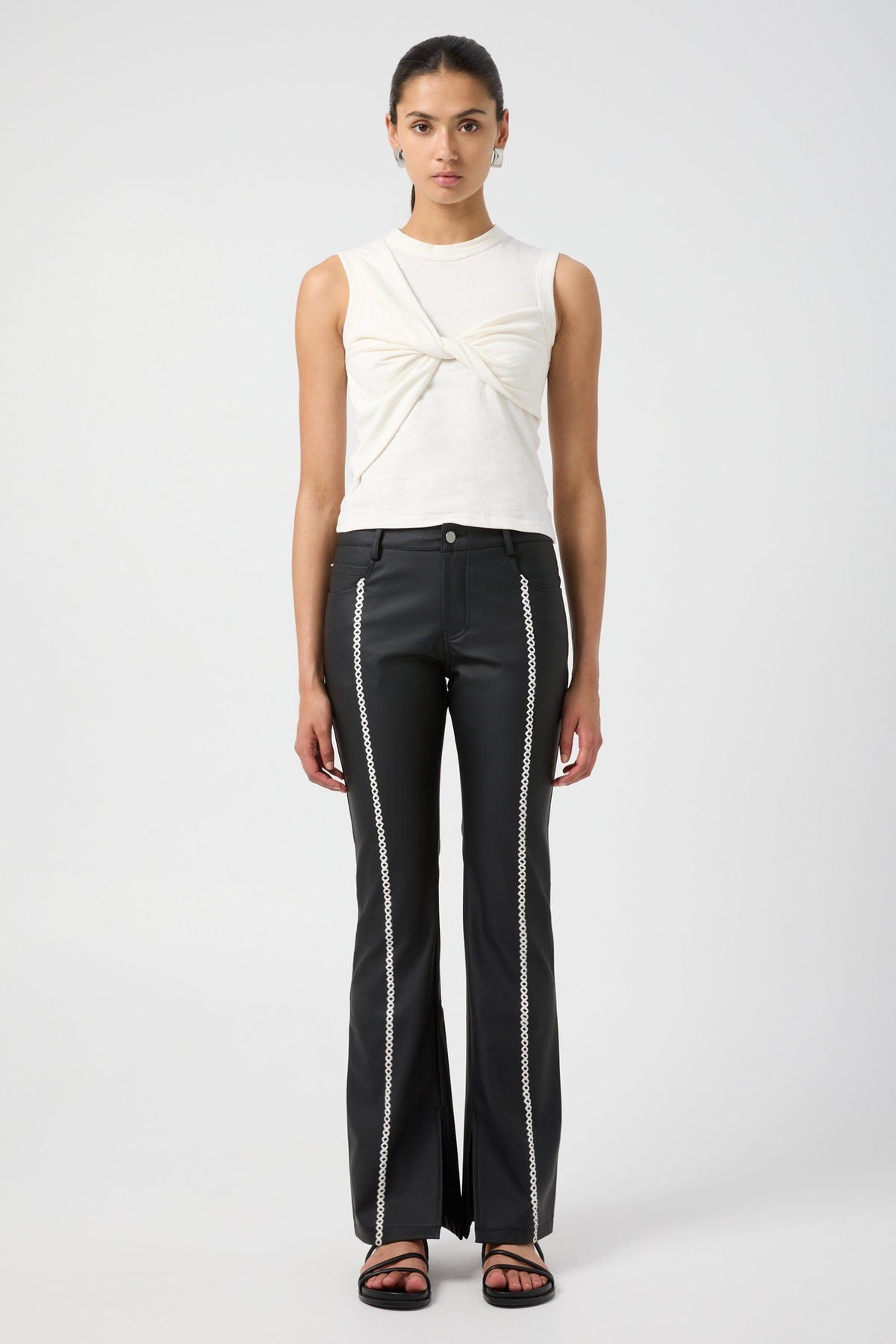 Redeem Tank Top – Off White | Cotton Linen Minimalist Top | THIRD FORM ...