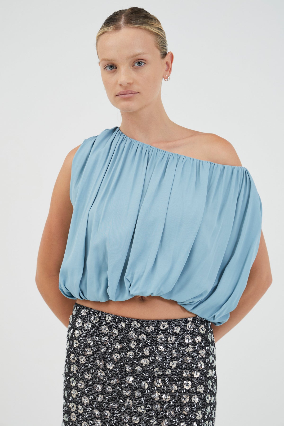 SERAPHIC DRAPE TOP | AQUATIC | THIRD FORM | Women's Australian Fashion