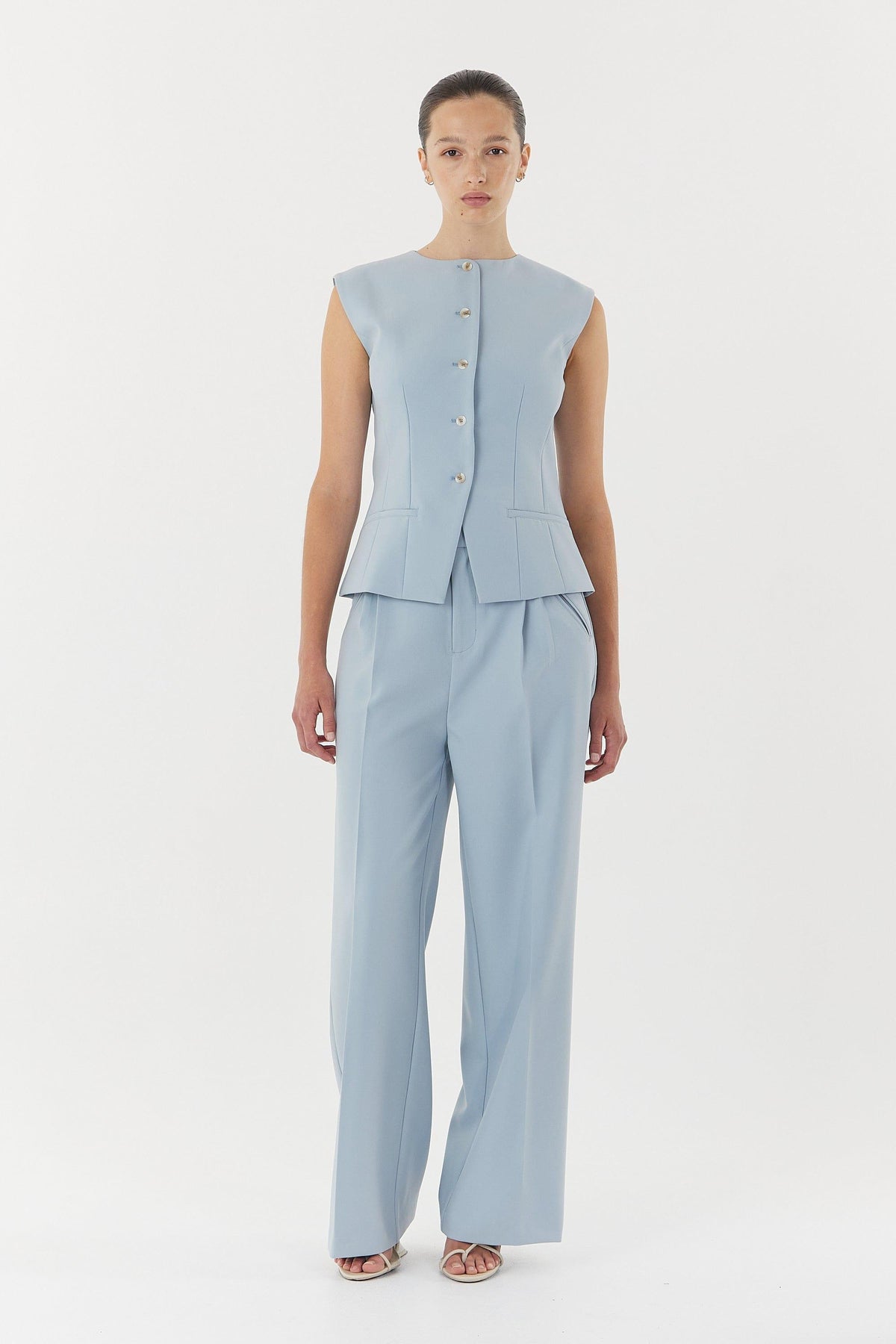 SKYLINE TAILORED BODICE | POWDER BLUETHIRD FORM | Women's fashion ...