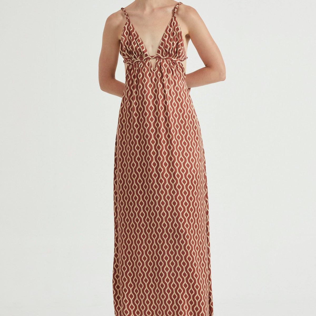 VOYAGE TRIANGLE MAXI DRESS | TILE | THIRD FORM | Maxi Dresses for Women ...