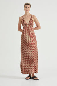 VOYAGE TRIANGLE MAXI DRESS | TILE | THIRD FORM | Maxi Dresses for Women ...